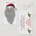 Santa Claus Rent a Santa Business Card | Zazzle