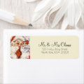 Santa Claus Return Address Label | Zazzle