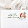 Santa Claus Return Address Label | Zazzle