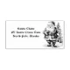 Santa Claus Return Address North Pole Rubber Stamp | Zazzle
