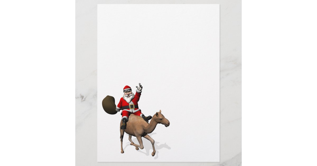 Santa Claus Riding A Camel | Zazzle