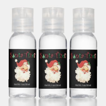 Santa Claus Santa-tizer Hand Sanitizer | Zazzle