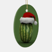 Santa Claus Watermelon Ceramic Ornament | Zazzle