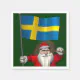 Santa Claus With Ensign Of Sweden Paper Napkins | Zazzle