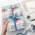 Santa Claus with golf ball for Christmas Wrapping Paper | Zazzle