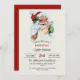 Santa Claus with his Christmas list scroll Invitation | Zazzle