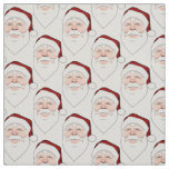 African Santa Fabric Black Santa Christmas Fabrics | Zazzle