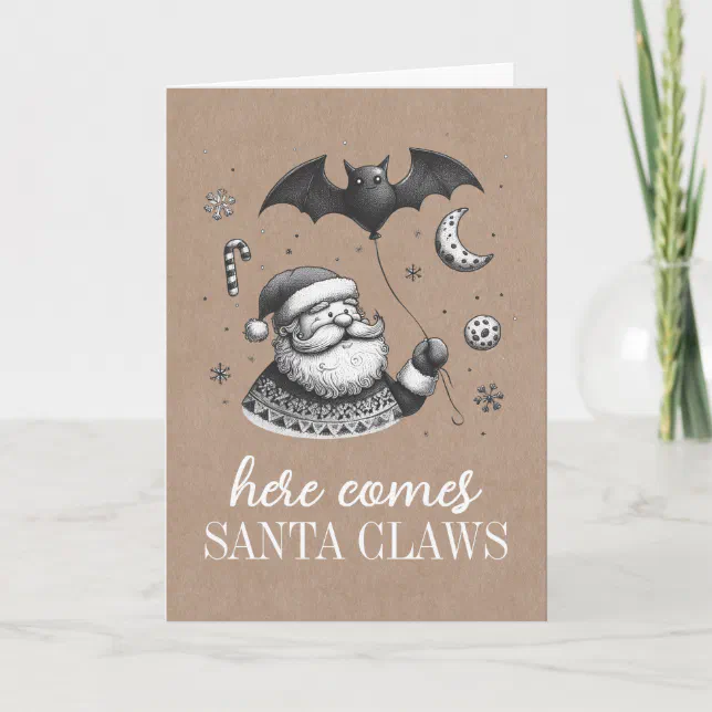 Santa Claws Card | Zazzle