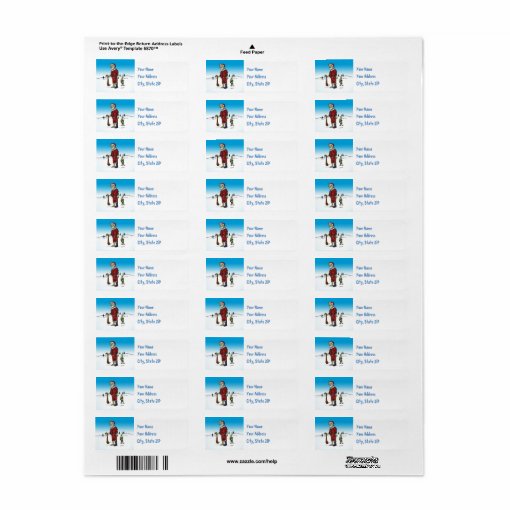 Santa Corpse Zombie Santa Return Address Labels | Zazzle