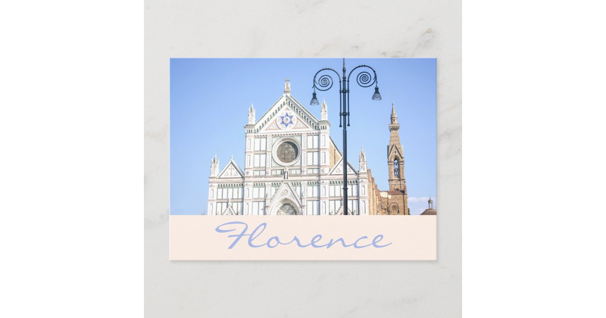 Santa Croce Cathedral Star of David Florence Postcard | Zazzle