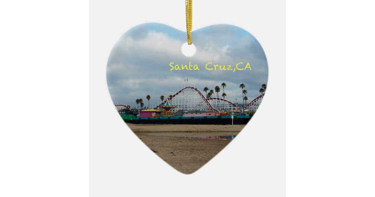 Santa Cruz California Ceramic Ornament | Zazzle