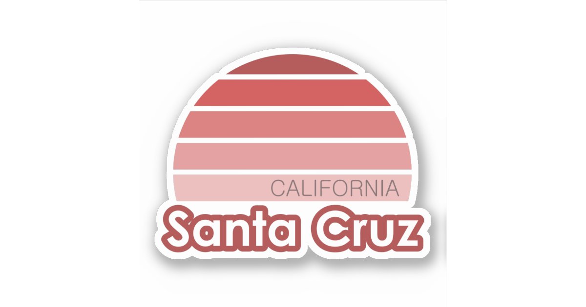 Santa Cruz California Sticker | Zazzle