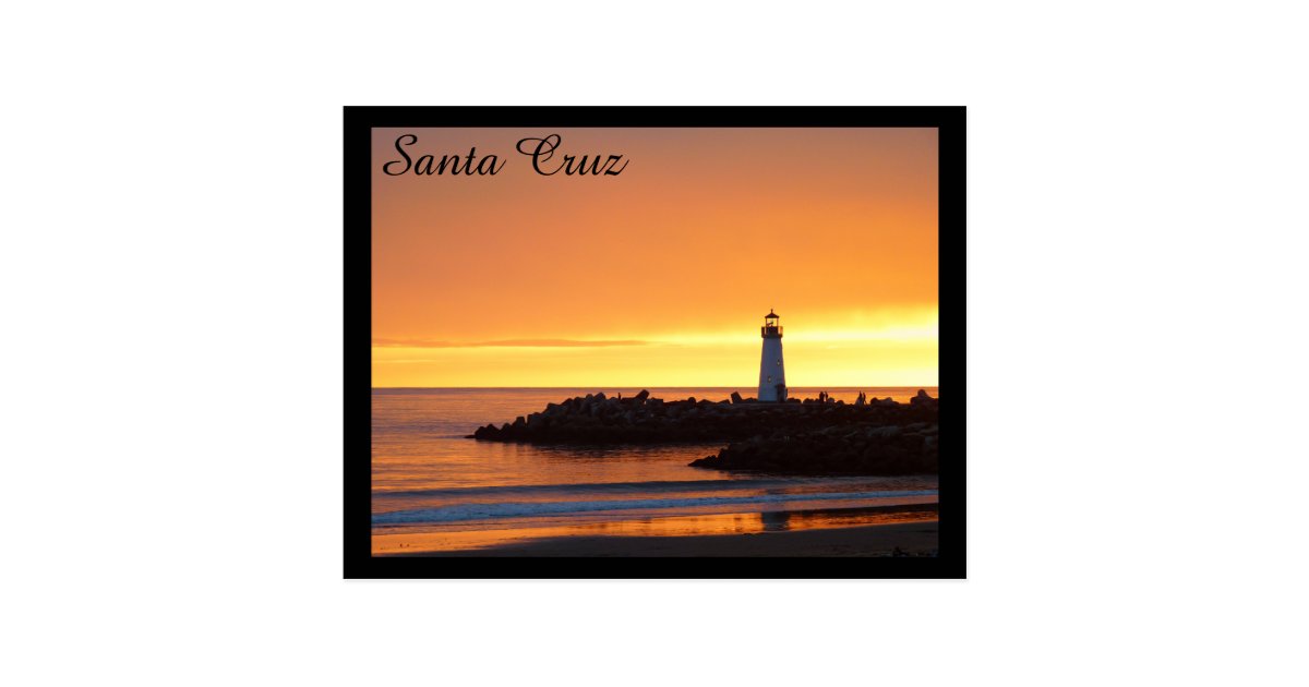 Santa Cruz Lighthouse Postcard | Zazzle.com