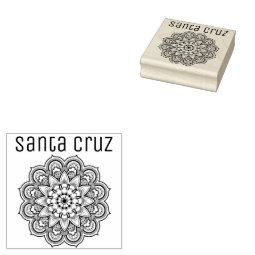Santa Cruz Rubber Stamp | Zazzle
