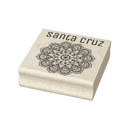 Santa Cruz Rubber Stamp | Zazzle