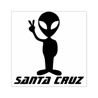 Santa Cruz Rubber Stamp | Zazzle