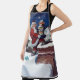 Santa delivering books for Christmas Apron | Zazzle