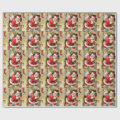 Santa Down The Chimney Wrapping Paper | Zazzle