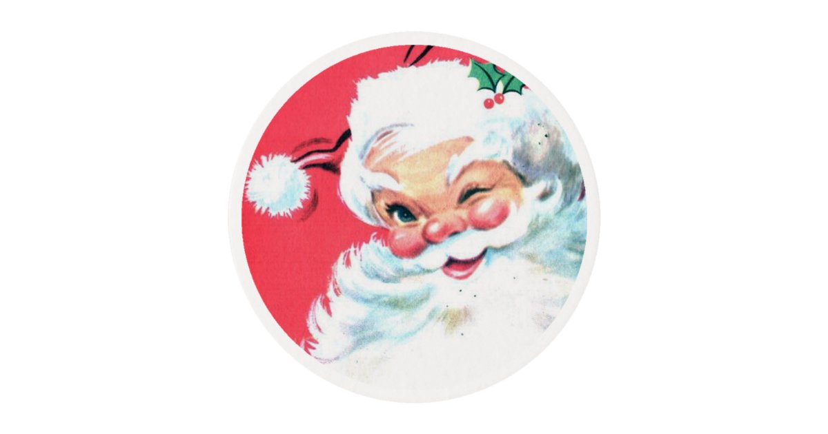 Santa Edible Frosting Sheets | Zazzle