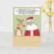 Santa Explains Reindeer Harassment Funny Christmas Card | Zazzle