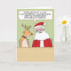 Santa Explains Reindeer Harassment Funny Christmas Card | Zazzle