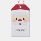Santa Face Fun Personalized Gift Tag | Zazzle