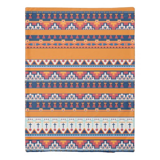 Santa Fe Desert Style Boho Southwest Pattern Duvet Cover | Zazzle
