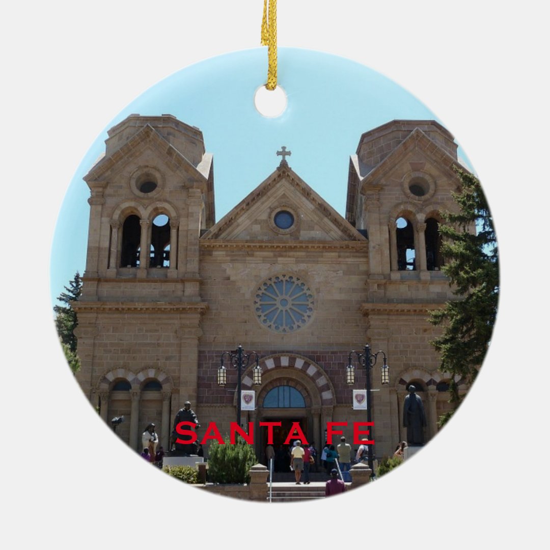 Santa Fe New Mexico Christmas Ornament | Zazzle