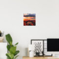 Santa Fe New Mexico Sun Set Poster | Zazzle