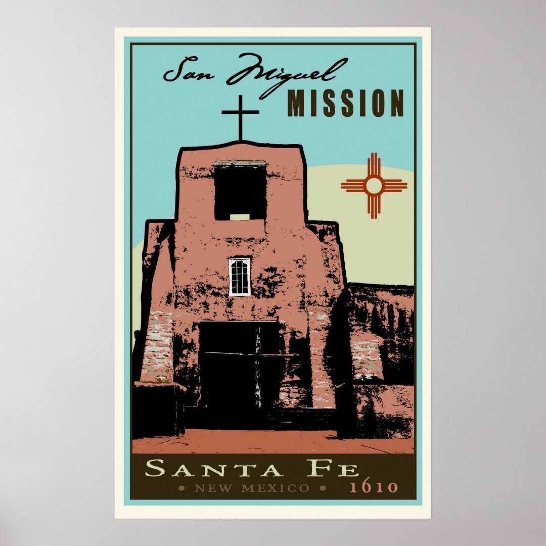Santa Fe, New Mexico, USA Poster | Zazzle