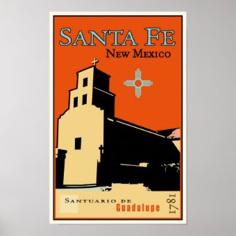 Santa Fe, New Mexico, USA Poster | Zazzle