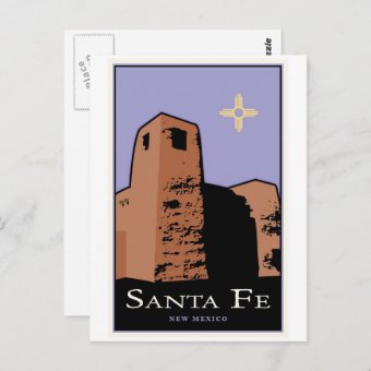 Santa Fe Postcard | Zazzle