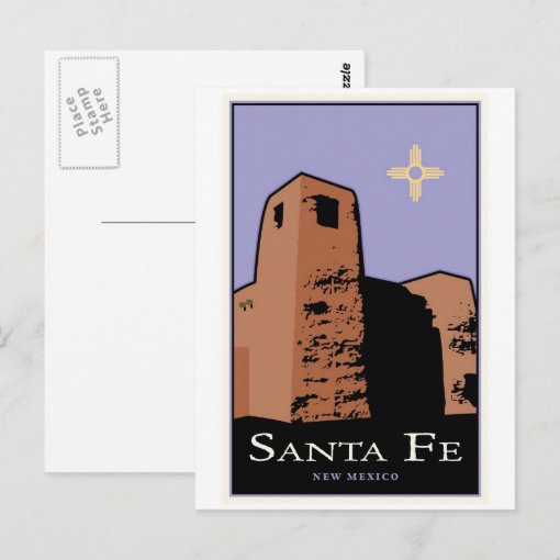Santa Fe Postcard | Zazzle