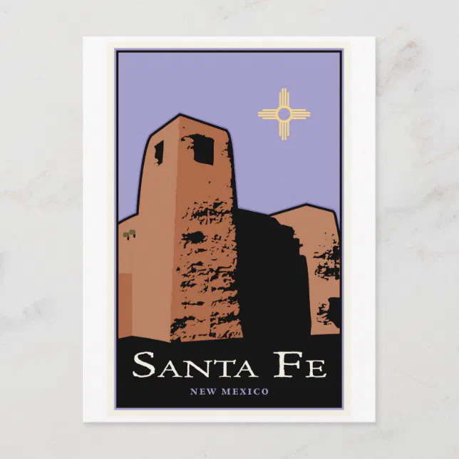 Santa Fe Postcard | Zazzle