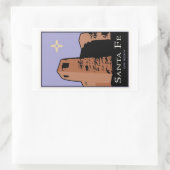 Santa Fe Rectangular Sticker | Zazzle