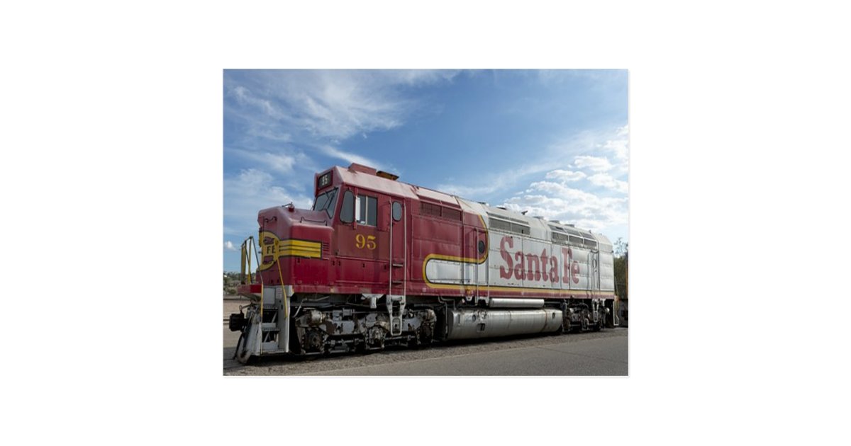 Santa Fe Train Postcard | Zazzle.com