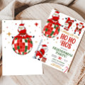 Santa Funny Friendsmas Christmas Party Invitation | Zazzle