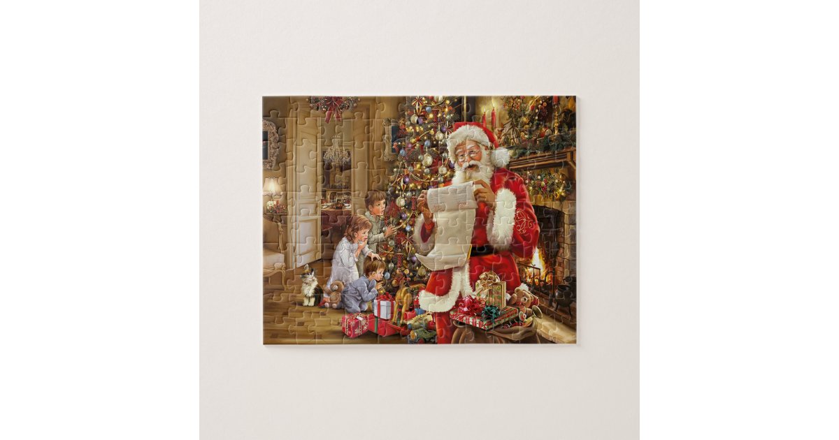 Santa Gifts for Christmas Jigsaw Puzzle | Zazzle