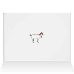 Santa Goat Cute Simple Drawing | Zazzle