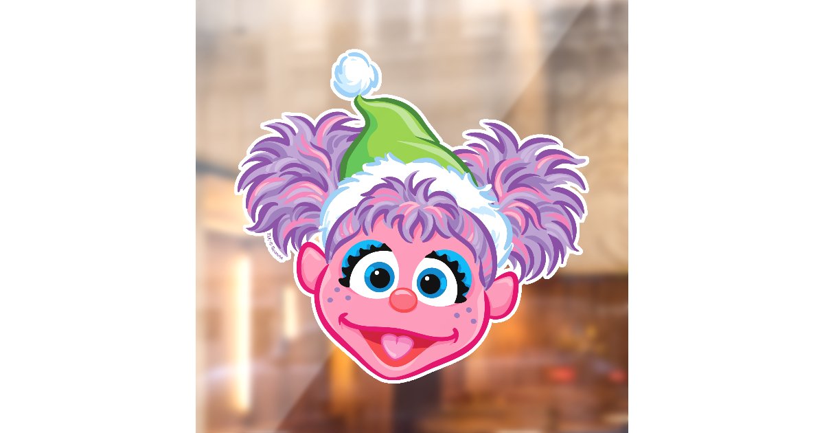 Santa Hat Abby Window Cling | Zazzle