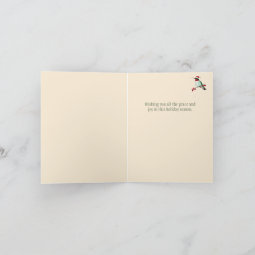 Santa Hummingbird Holiday Card | Zazzle