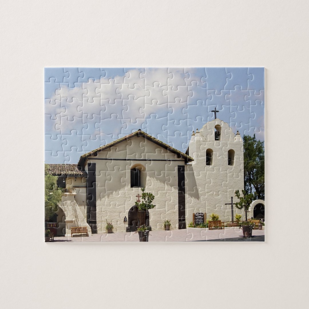 Santa Ines mission puzzle | Zazzle