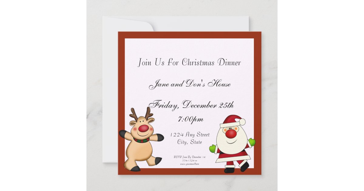 Santa Invitation | Zazzle
