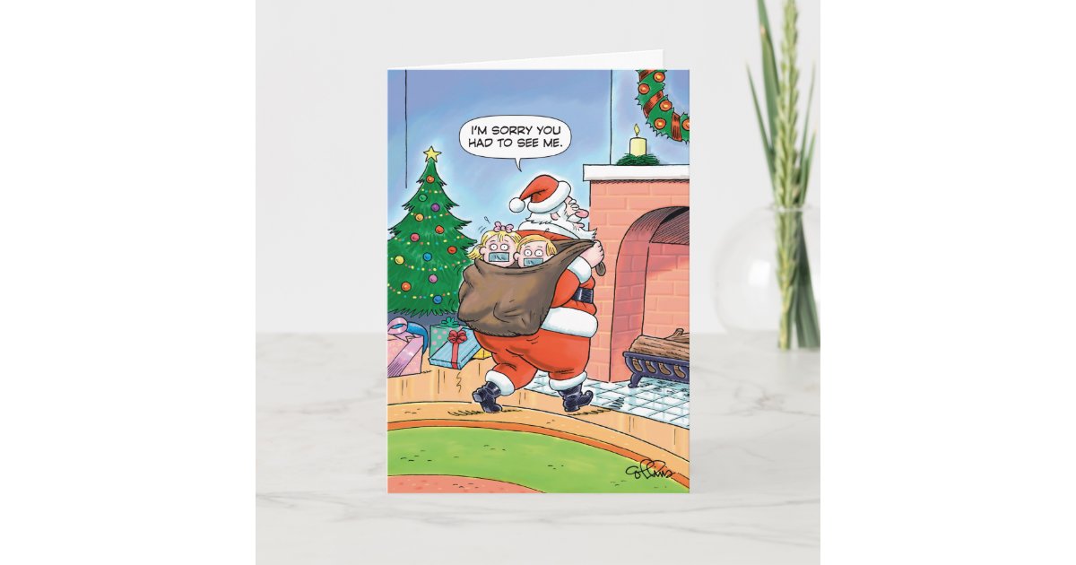 Santa Kidnap Humor Greeting Card | Zazzle