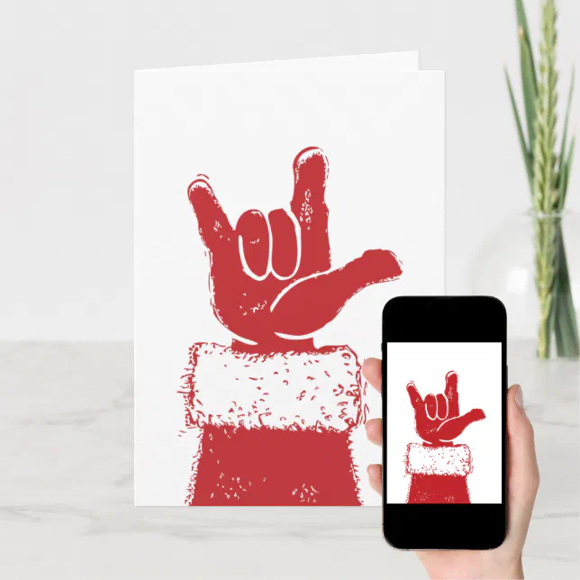 Santa Loves You Holiday Card | Zazzle