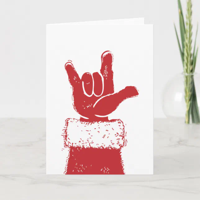 Santa Loves You Holiday Card | Zazzle