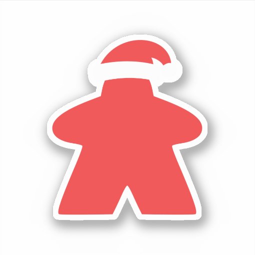 Santa Meeple Sticker | Zazzle