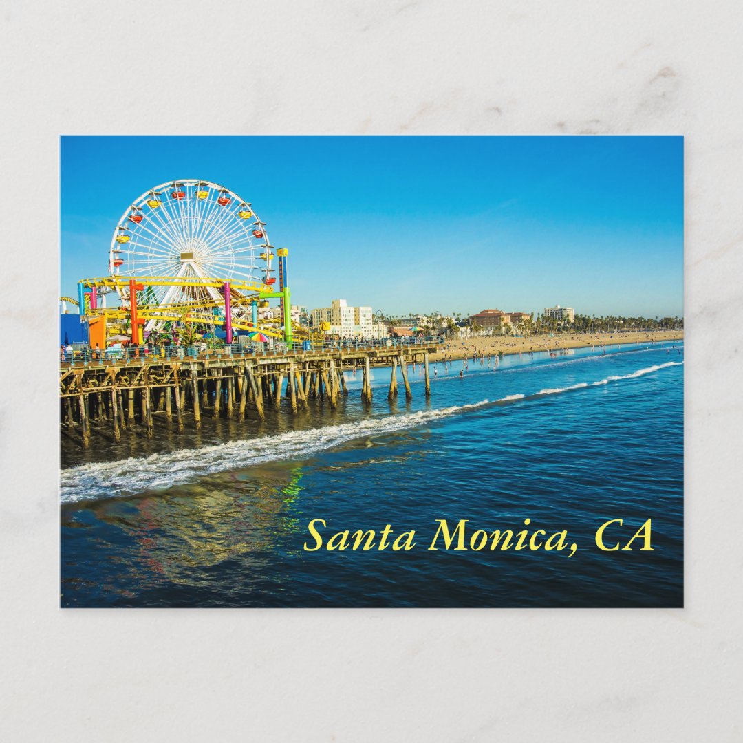Santa Monica California Postcard | Zazzle