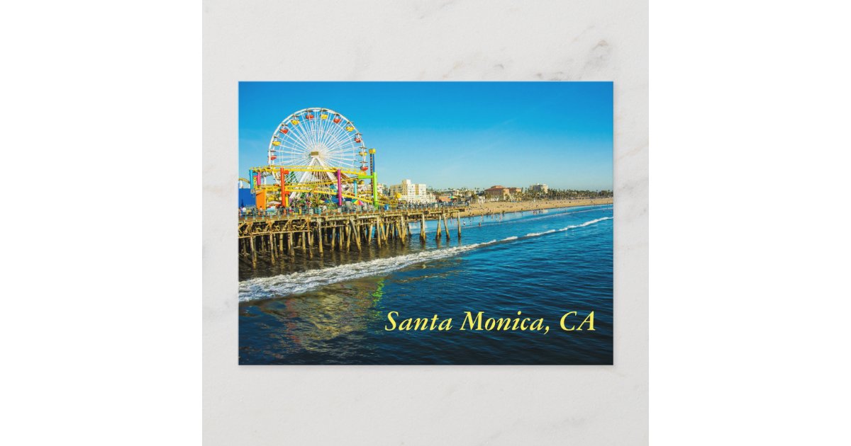 Santa Monica California Postcard | Zazzle