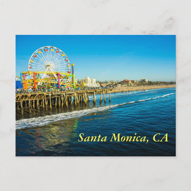 Santa Monica California Postcard | Zazzle